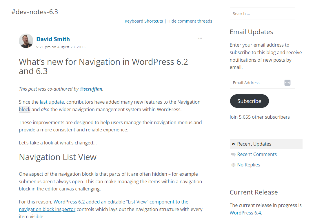 Wordpress 6 3 Release Leads Experiences Behind The Scenes