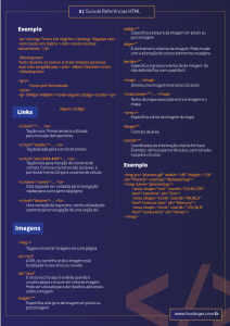 Guia de Referências HTML - Códigos HTML Prontos para Usar