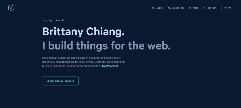Portfólio desenvolvedor web: 25 exemplos para se inspirar