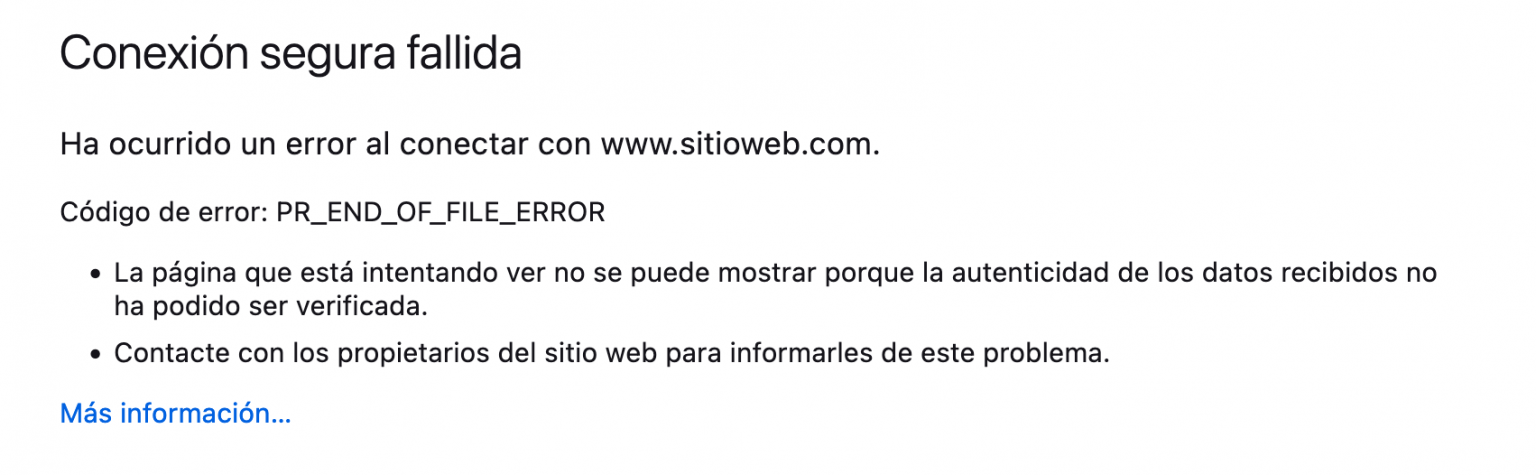 Cómo solucionar el error PR_END_OF_FILE_ERROR: 3 métodos que funcionan