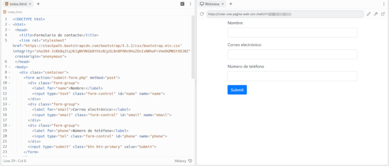 Cómo crear una página web con ChatGPT - Guía completa