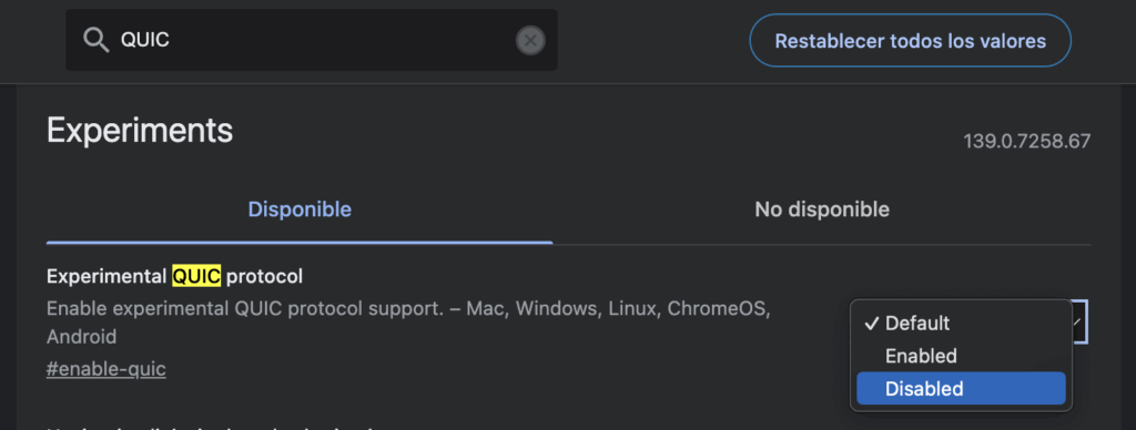 Cómo arreglar el error ERR_QUIC_PROTOCOL_ERROR