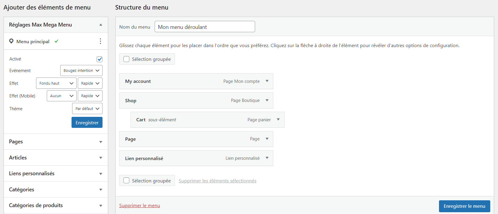 Comment créer un menu déroulant WordPress facilement