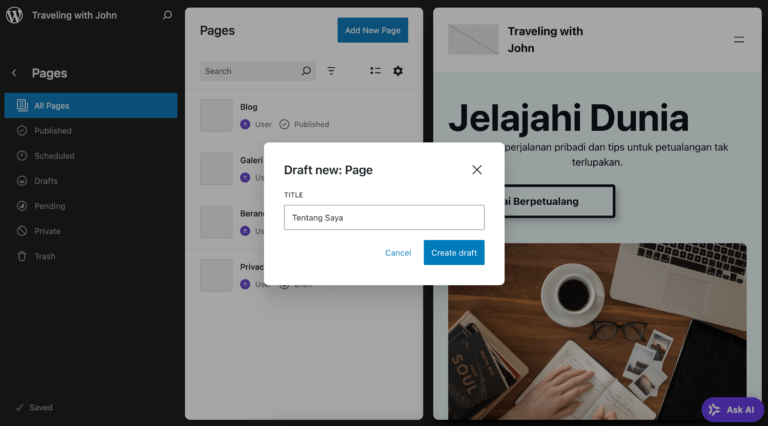 Cara membuat website dengan WordPress, mudah! (2025)