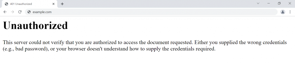 Cara Mengatasi Error 401 Unauthorized dan Penjelasannya