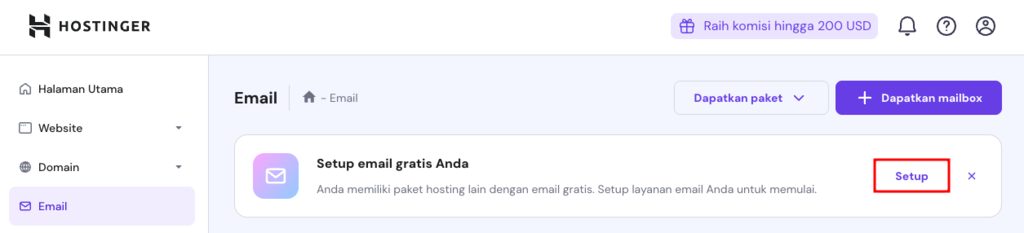 Cara menggunakan email Hostinger dan pengaturannya