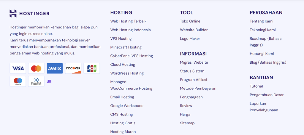 12 contoh footer website + tips membuat footer yang efektif