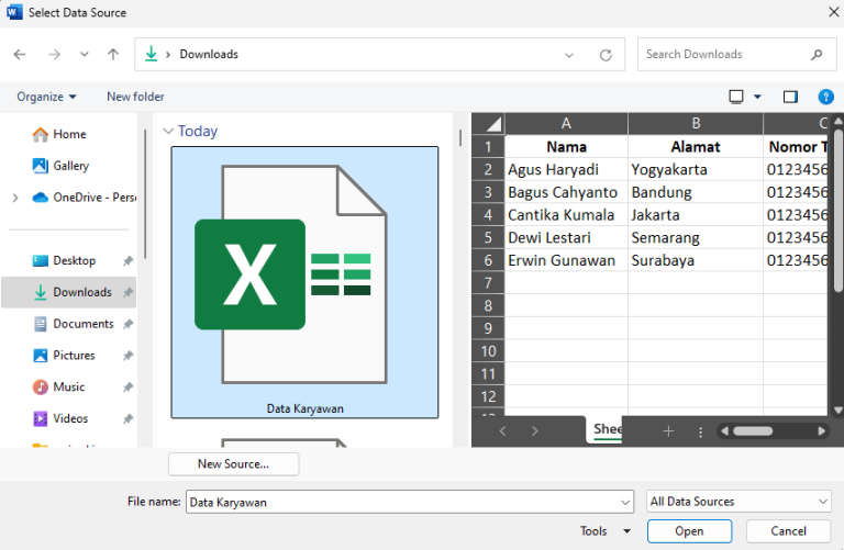 Cara Membuat Mail Merge di Word, Excel, dan Google Docs