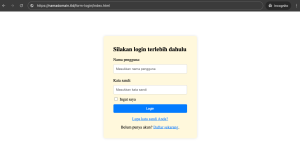 Cara Membuat Halaman Login Website dengan HTML + CSS