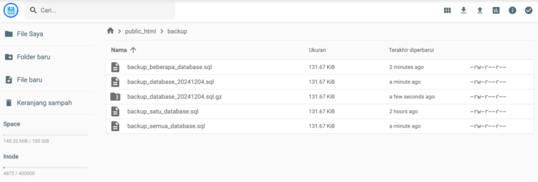 Cara Backup Dan Restore Database Mysql Dengan Sql Dump