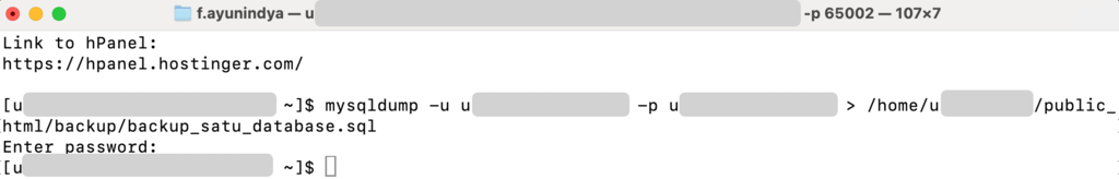 Cara backup dan restore database MySQL dengan SQL dump