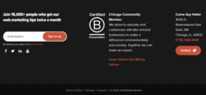 12 contoh footer website + tips membuat footer yang efektif