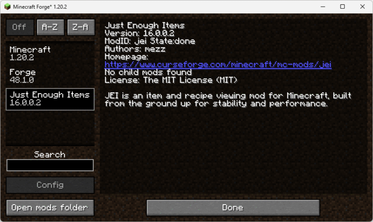 Cara memasang mod Minecraft (server pribadi, Windows, macOS)