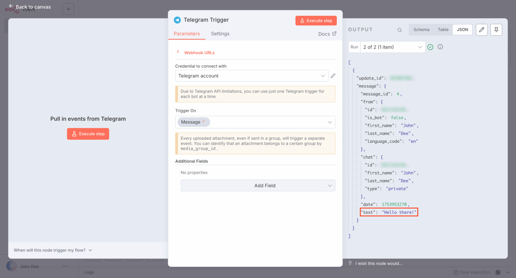 Cara menghubungkan n8n ke telegram (automasi bot)
