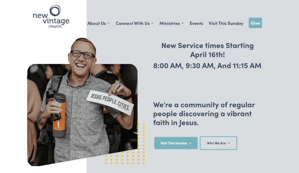 Top 20 Church Website Examples + Design Tips