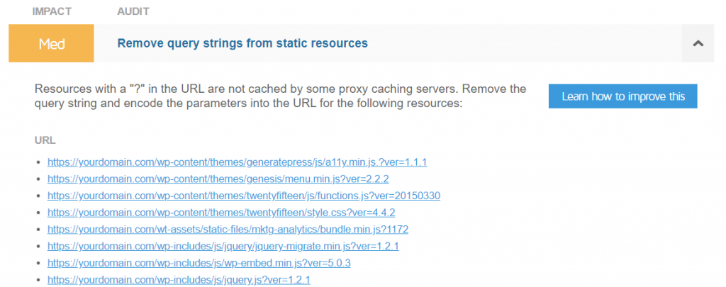 How to Remove Query Strings from Static Resources in WordPress