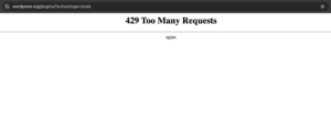 How to fix the 429 Too Many Requests Error