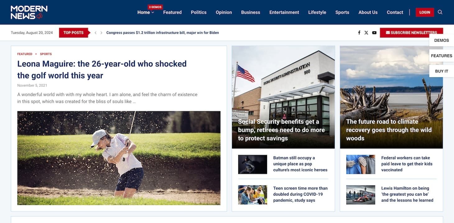 WordPress newspaper themes: Top 20 picks for news websites