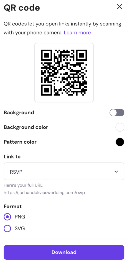 How to create a QR Code for your wedding RSVP invitations + Tips