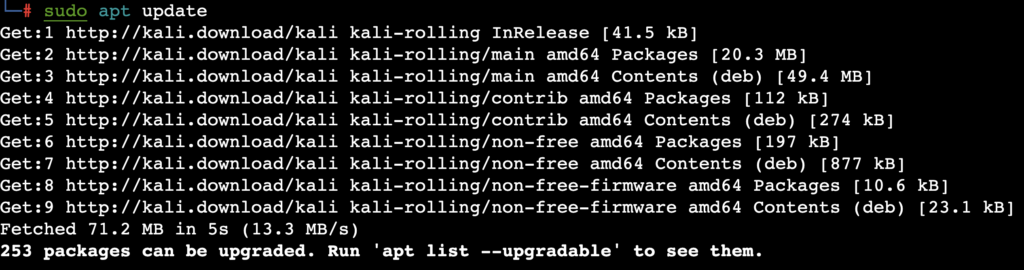 How to update Kali Linux: Upgrading packages to the latest version
