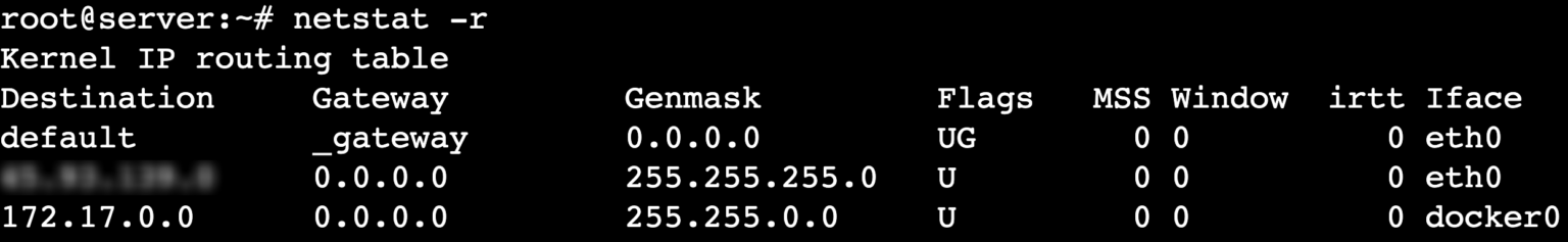 The netstat command in Linux