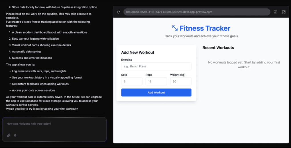 How to create a fitness web app without coding