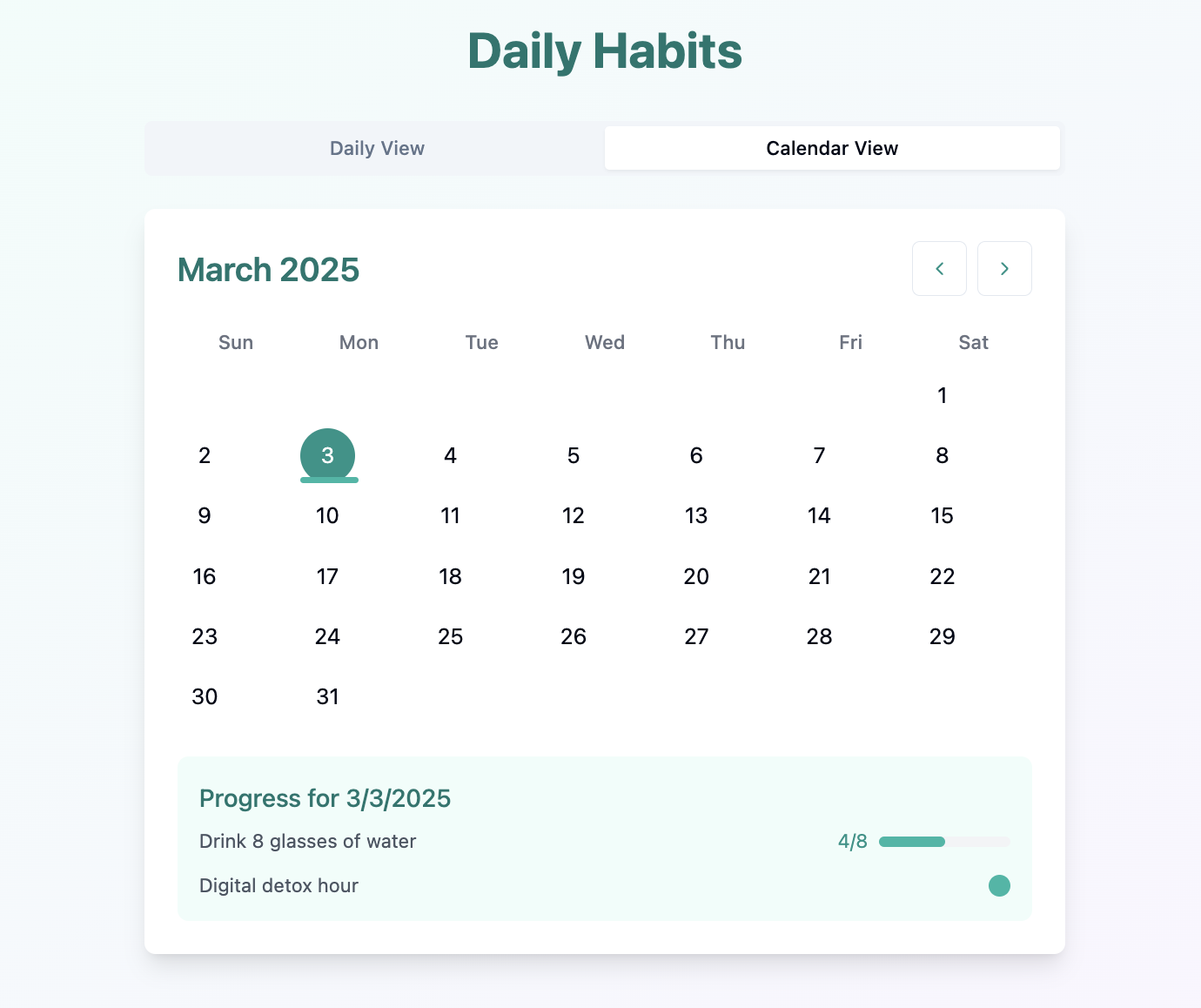 How to create a daily habit-tracking web app