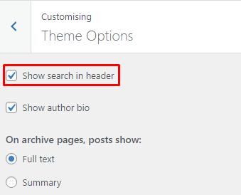 How does the WordPress search function work?