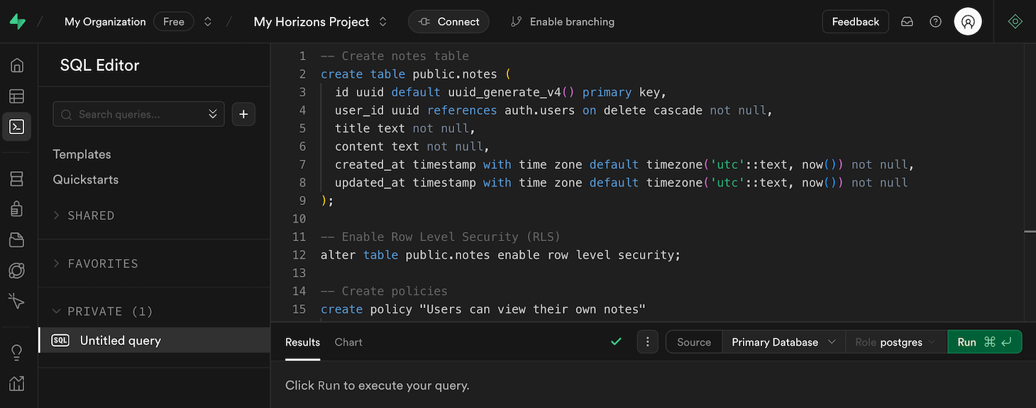 Learn how to connect Supabase to your Hostinger Horizons project