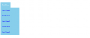 Crear menú horizontal desplegable con CSS y HTML: ejemplos