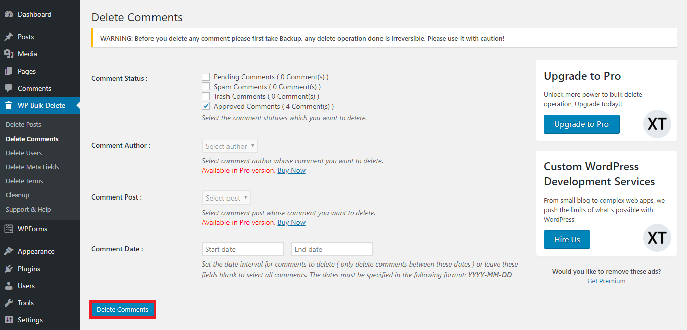 How to delete all comments on WordPress: 3 ways