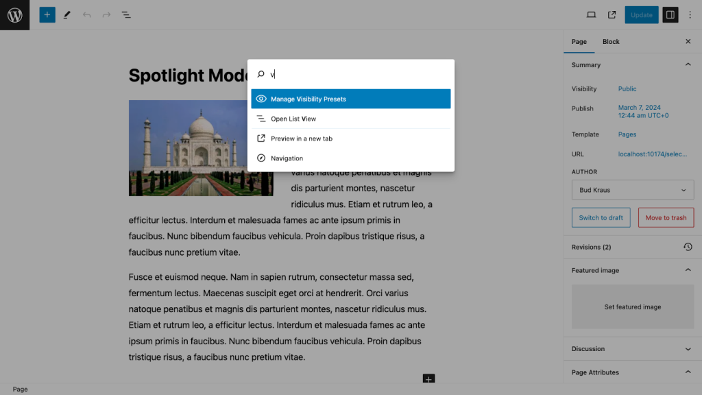 WordPress Command Palette: What Is It And How to Use It