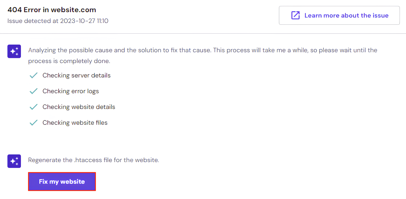 How to fix error 404 not found