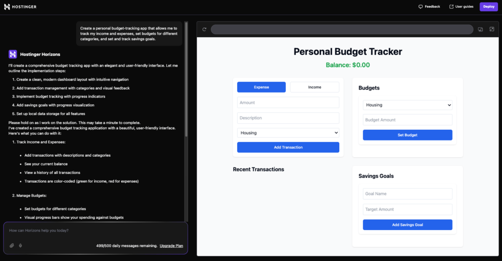 How to build a budget-tracking web app without coding