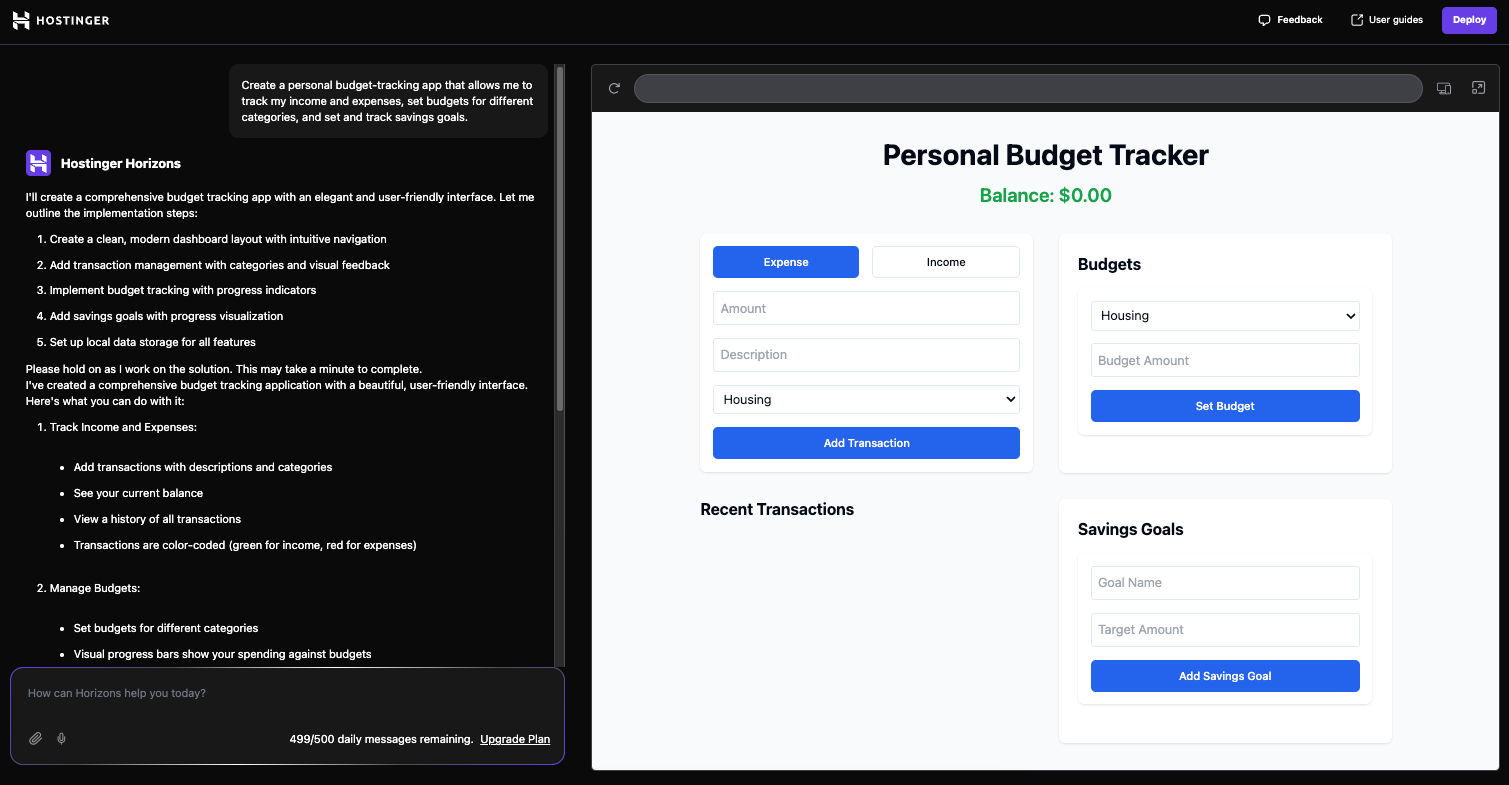 How to build a budget-tracking web app without coding