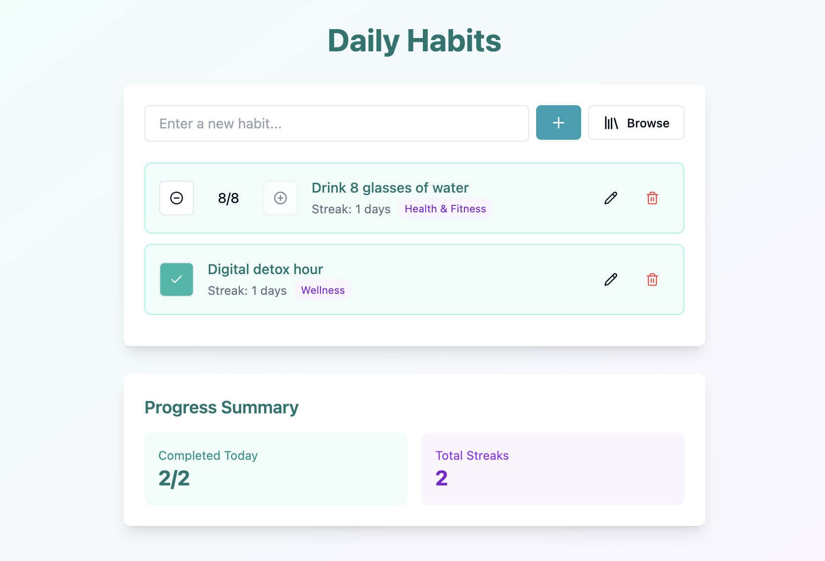 How I built a habit-tracking web app with Hostinger Horizons