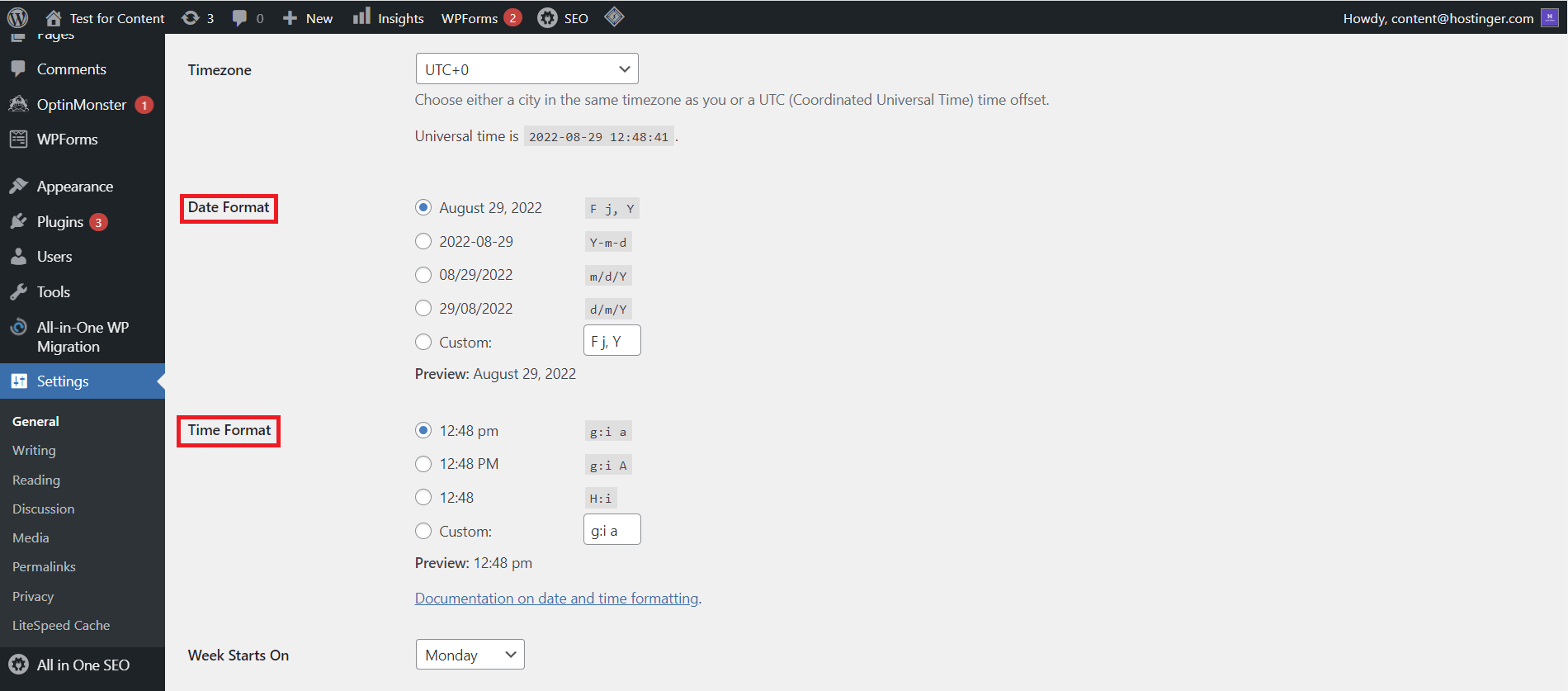 WordPress Date Format: How to Change WordPress Time and Date