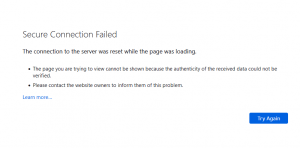 How to fix "This site can’t provide a secure connection" error
