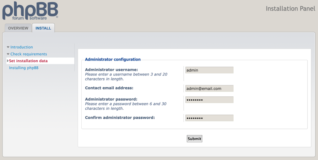 How to install phpBB and start using it