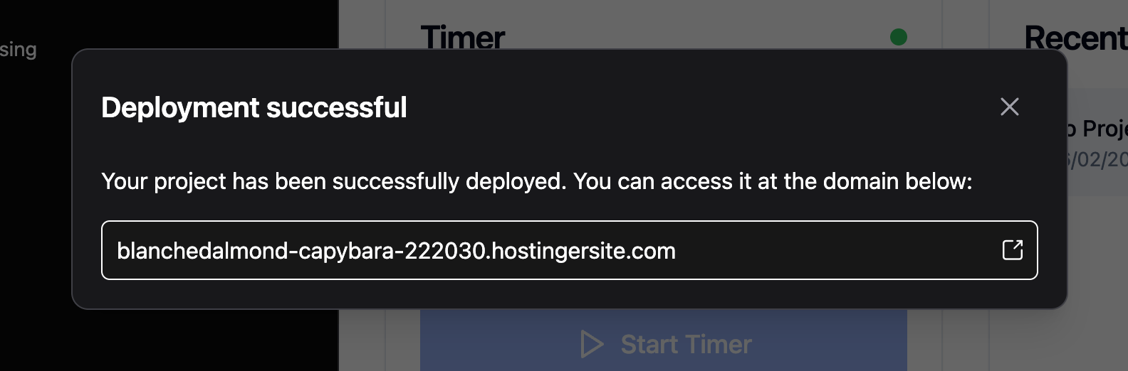 How to create a time-tracking web app with Hostinger Horizons