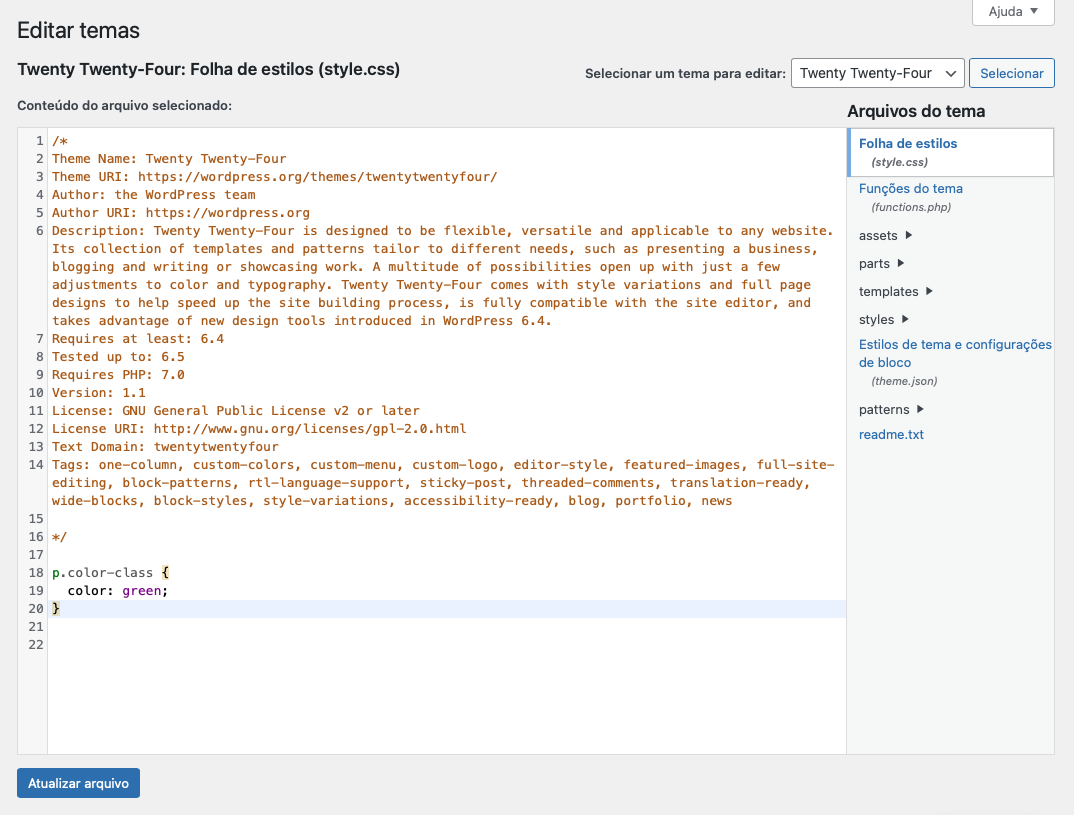 Aprenda como adicionar CSS personalizado no Wordpress