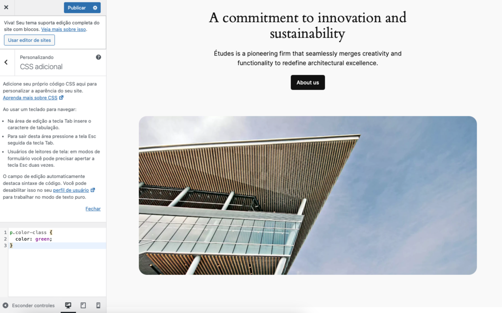 Aprenda como adicionar CSS personalizado no Wordpress