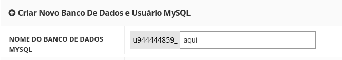 Como criar banco de dados MySQL e um usuário dentro do cPanel
