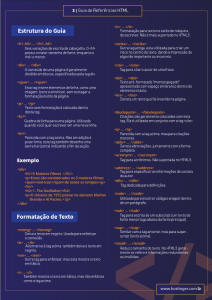 Guia de Referências HTML - Códigos HTML Prontos para Usar