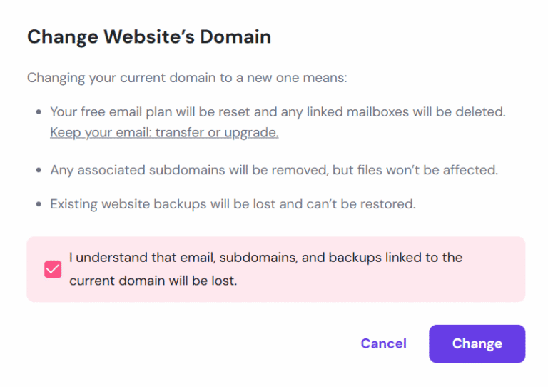 Connecting a Different Domain to Your Existing Website at Hostinger ...