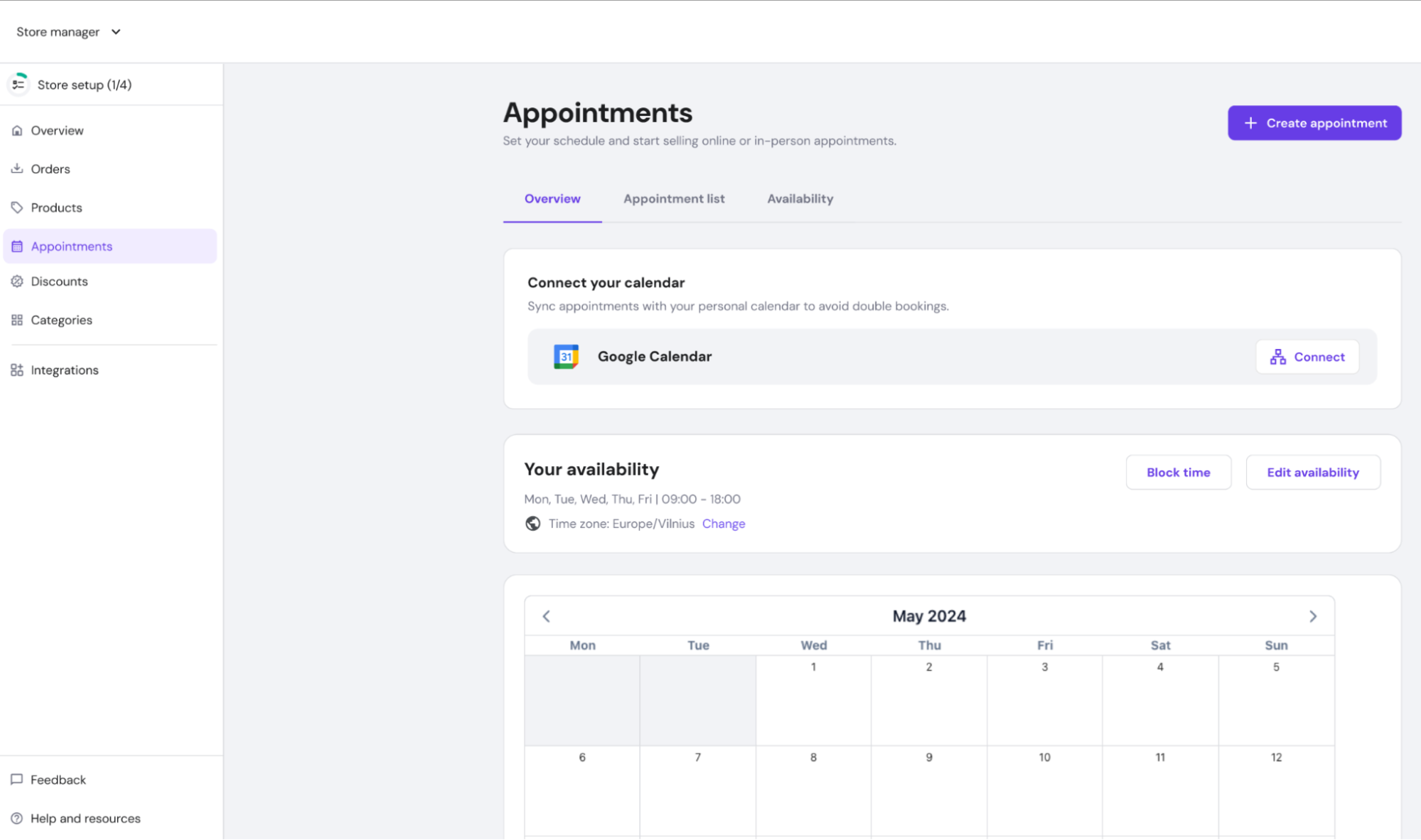 Hostinger Website Builder: How to connect Google Calendar to appointments
