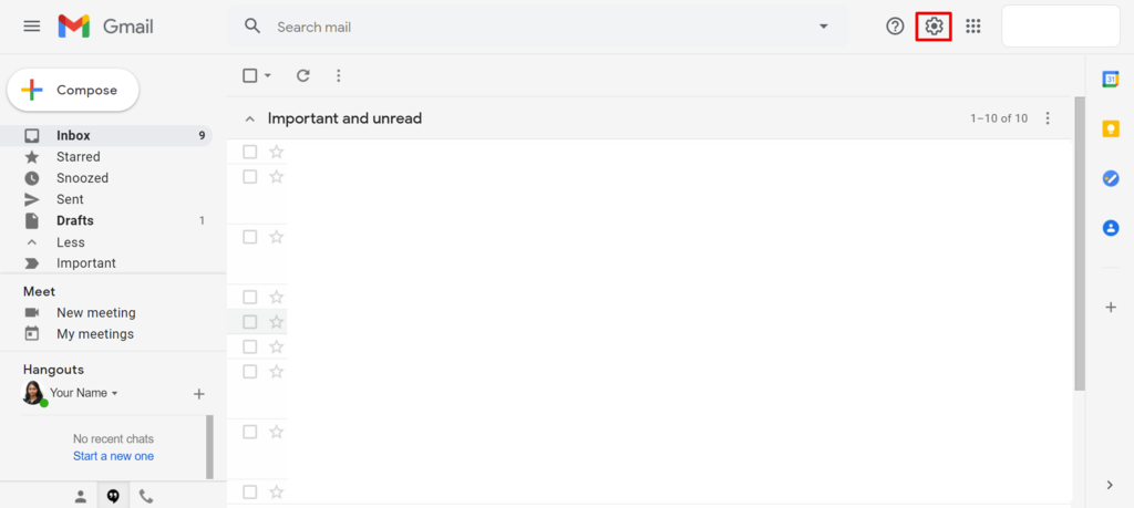 Put an icon for gmail on my desktop - lulisl