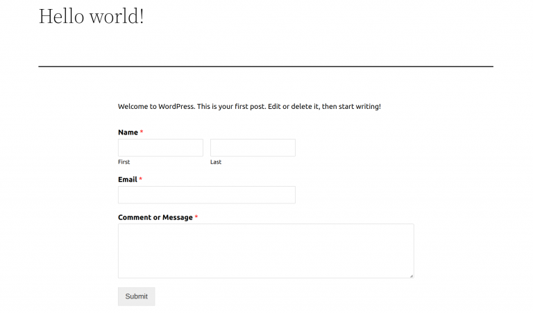How to Add a WordPress Contact Form in a Simple Way