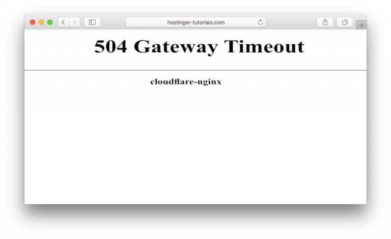 Fix 504 Gateway Timeout Error in WordPress