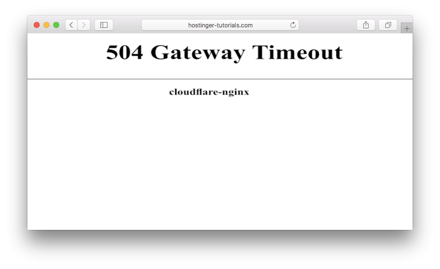 Fix 504 Gateway Timeout Error in WordPress Fix 504 Gateway Timeout Error in WordPress